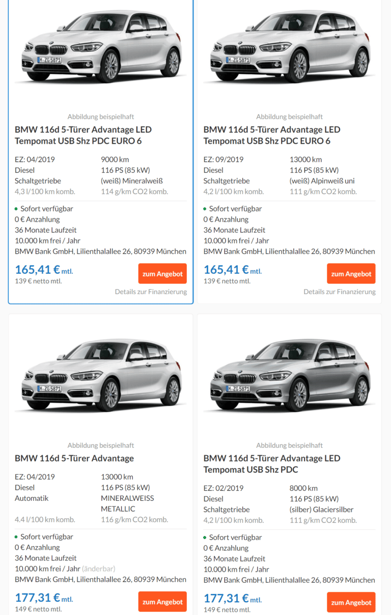 Bmw Null Leasing