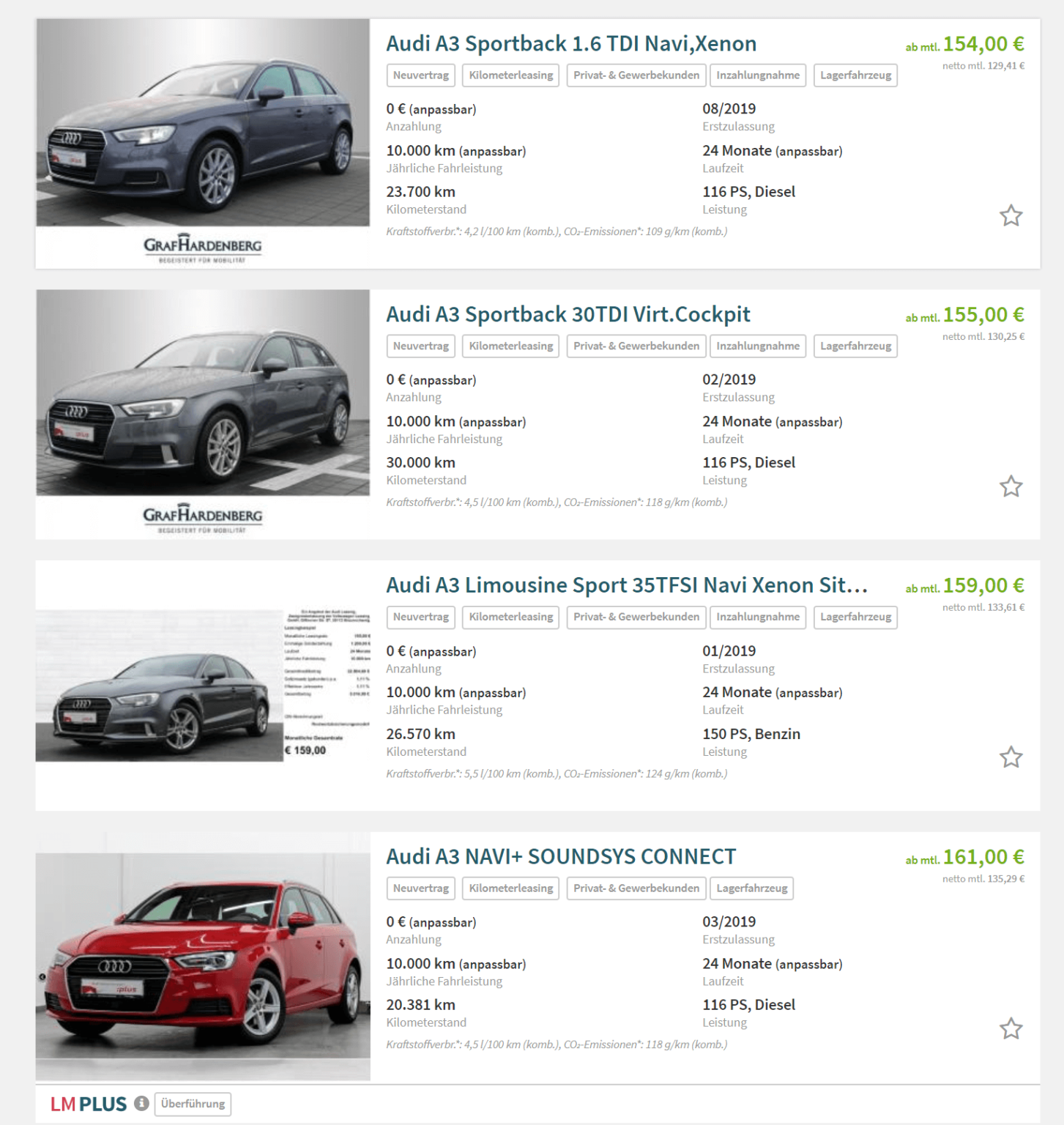 Audi A3 Leasing Angebot