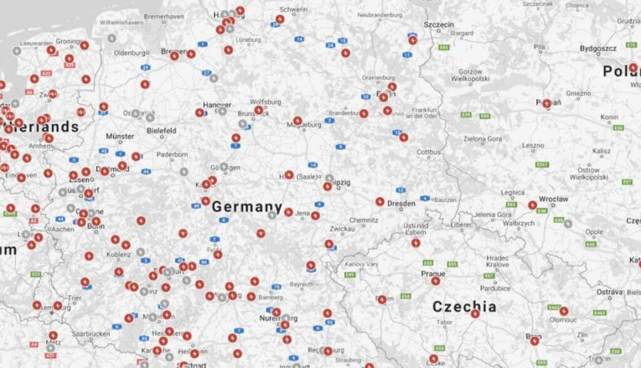 Tesla Supercharger Deutschland Karte