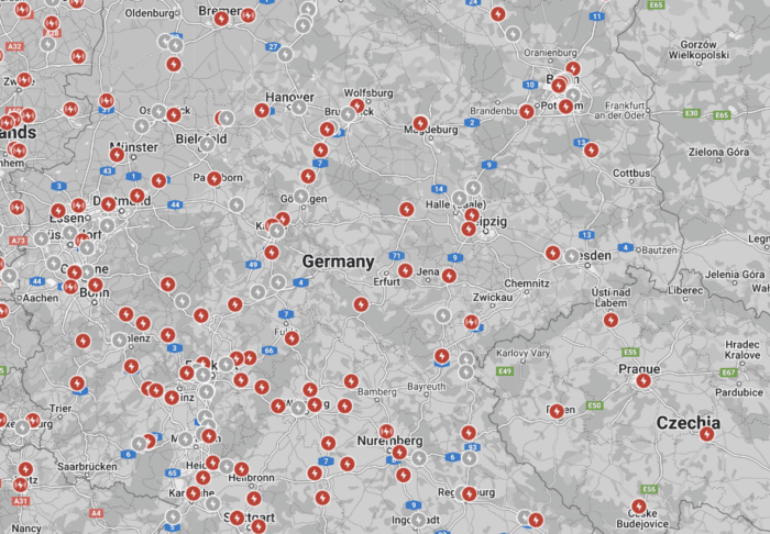 Tesla Supercharger Karte Deutschland