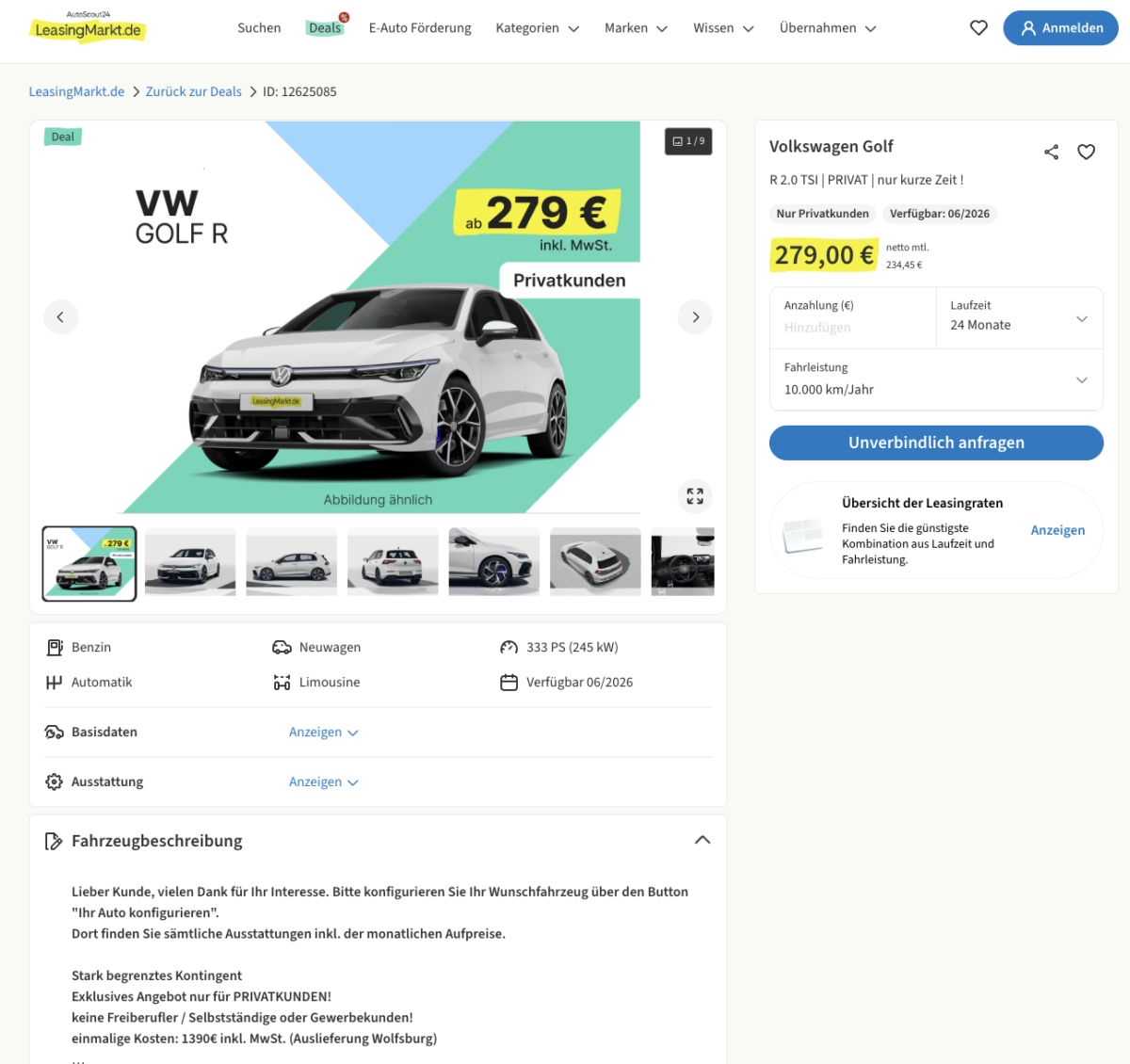 Golf R Leasing Privat